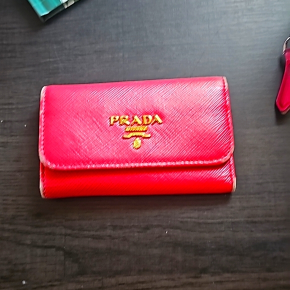 Prada | Bags | Prada Key Holder Great Condition Corner Rubbing As Shown In Pics | Poshmark